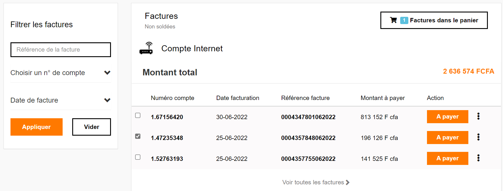 Où puis-je consulter mes factures? | Orange Business Côte d’Ivoire
